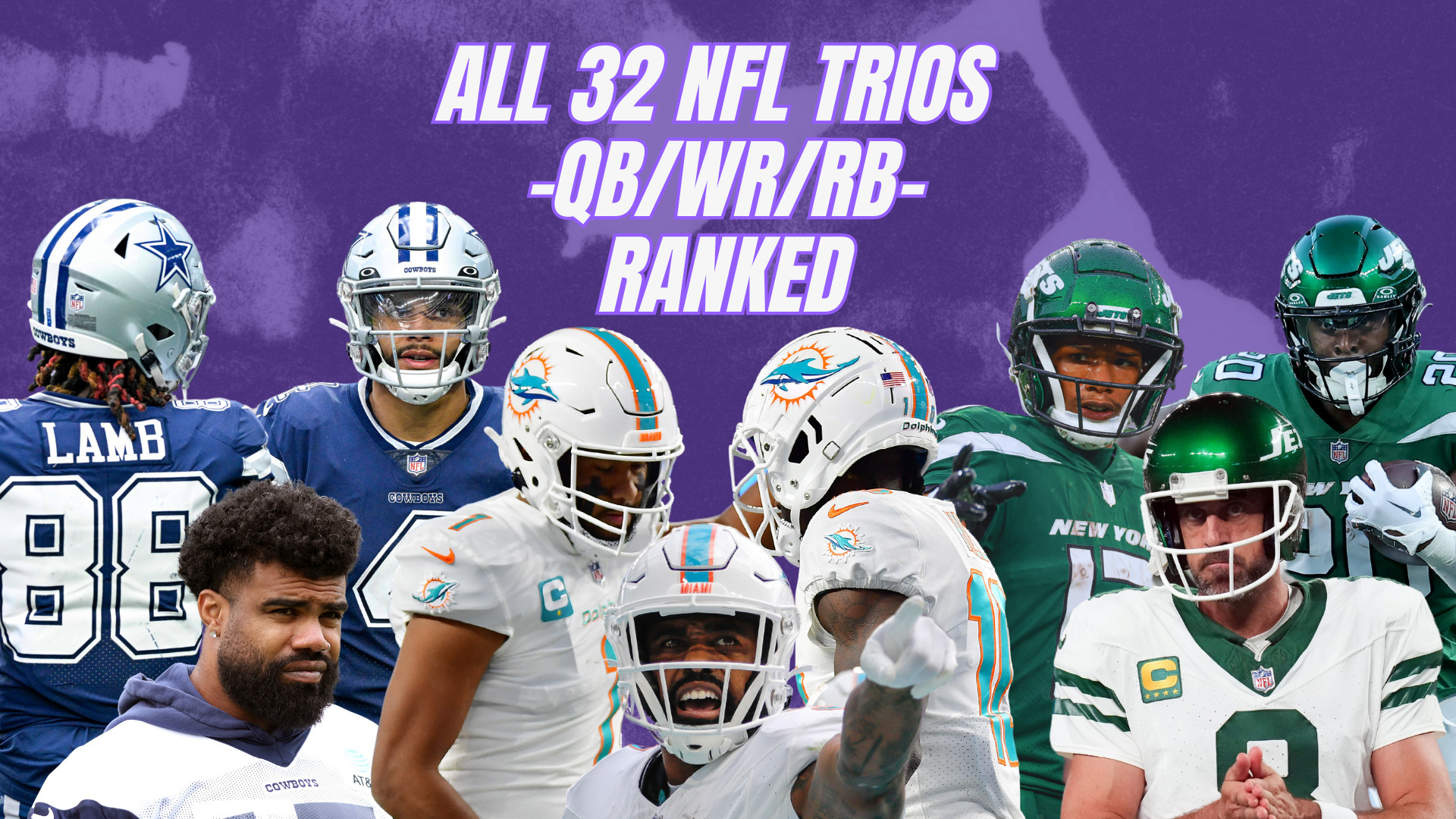 RANKED: All 32 NFL Trios (QB/WR/RB) From Worst To Best - New Arena